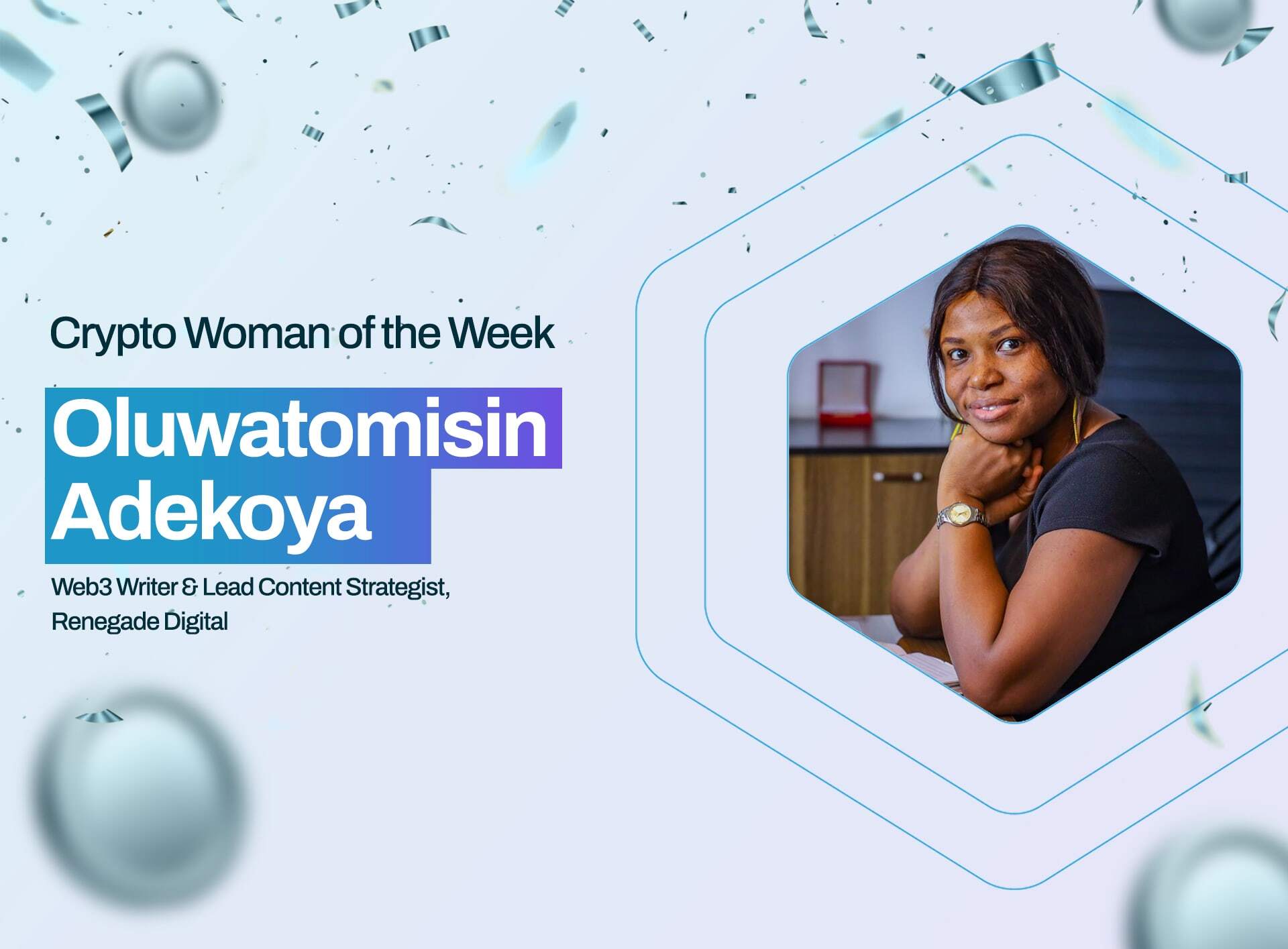 Crypto Woman of the Week: Oluwatomisin Adekoya