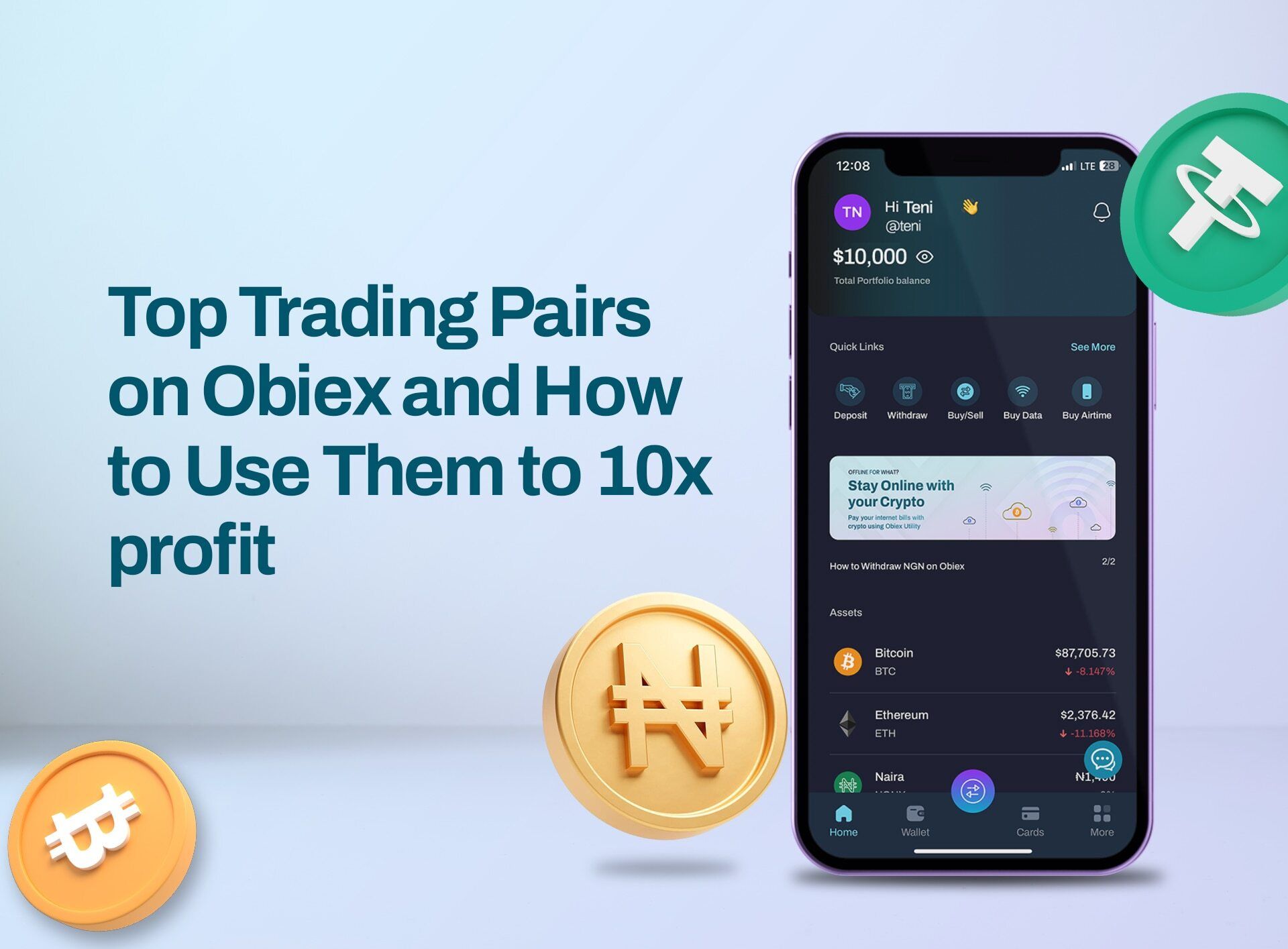 Top Crypto Trading Pairs on Obiex: How to Maximise Profit